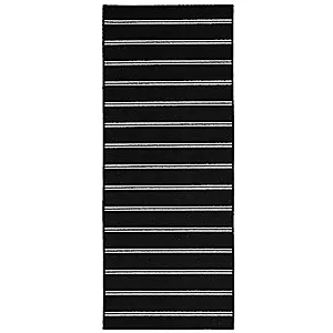 Garland Rug Avery Area Rug, 2-Feet by 5-Feet, Black