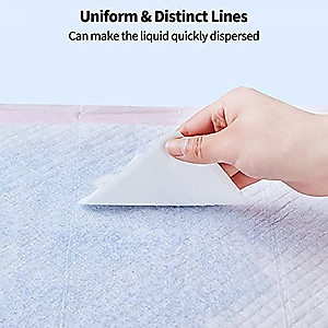 100 Pcs Rabbit Pee Pads and Small Animal Playpen, 18" x 13" Pet Toilet/Potty Training Pads, Small Animals C&C Cage Tent, Portable Yard Fence for Guinea Pig, Rabbits, Hamster, Chinchillas and Hedgehogs