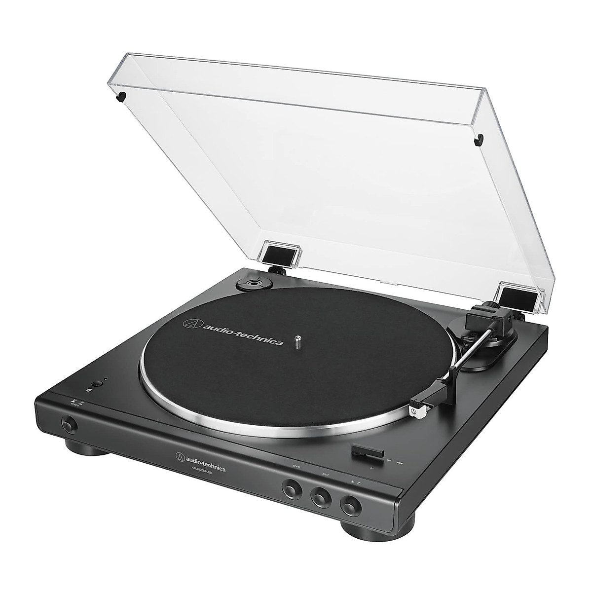Audio-Technica AT-LP60XBT-USB-BK Fully Automatic Belt-Drive Stereo Turntable with Bluetooth and USB