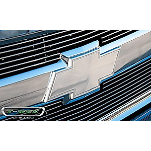 2007-2013 Silverado 1500, 07-10 HD Front Bowtie with Border, Polished, 1 Pc, Bolt-On - PN #19110