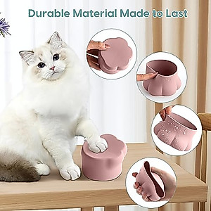 ORIHILL x Akisola Cat Paw Boot Sleeve, Silicone Bottom Cover Bumper for Water Bottle,Suitable for 40Oz Hydro Flask,Simple Modern and Stanley Tumbler,Stanley Silicone Boot (Pink Dusk)