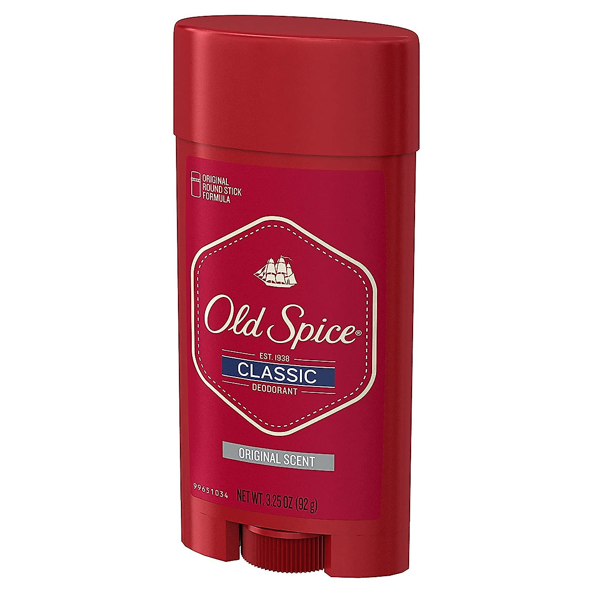 Old Spice Classic Deodorant Stick, Original 3.25 oz (Pack of 3)