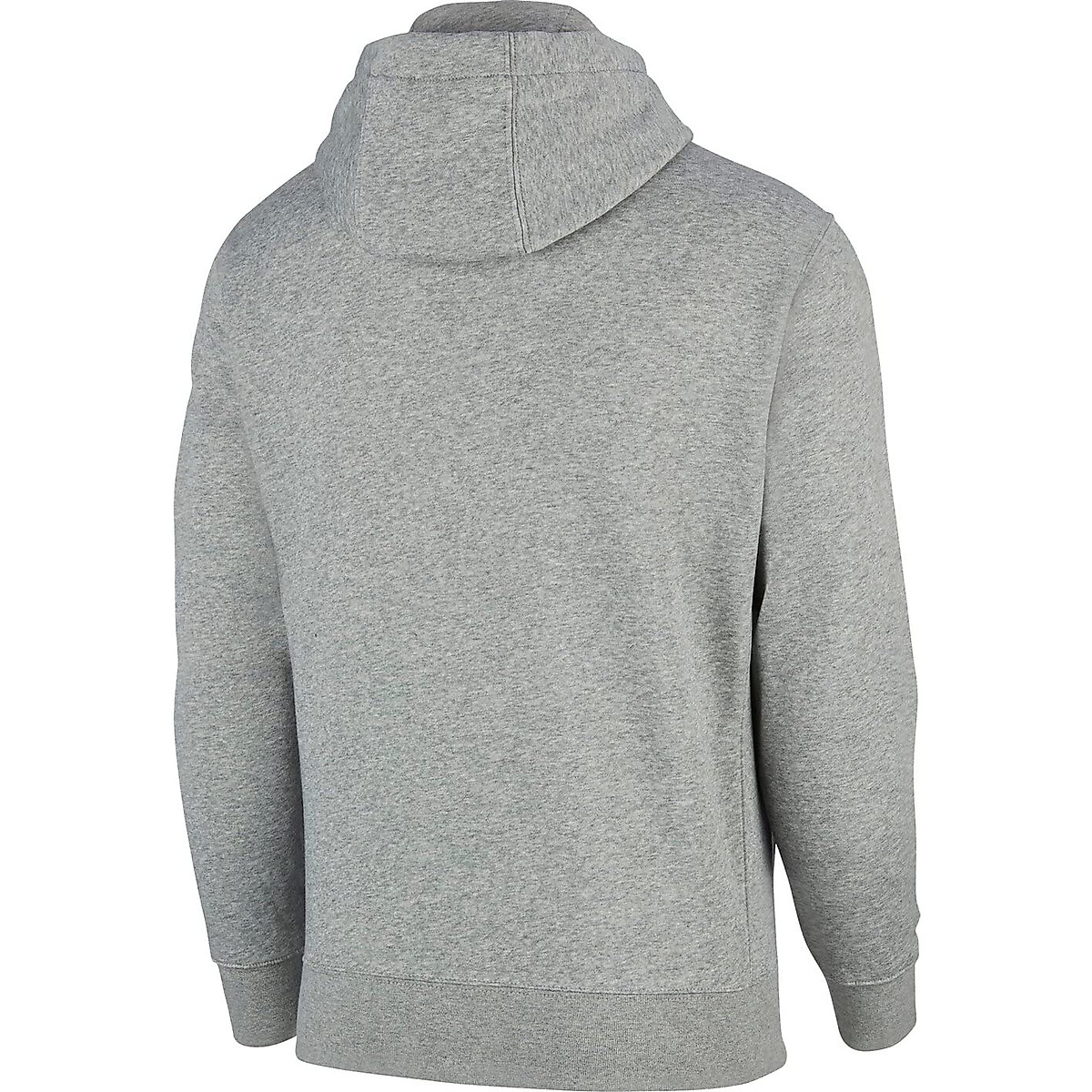 Nike Men's Sportswear Club Fleece Full Zip Hoodie, Fleece Zip-Up Hoodie Men, Dark Grey Heather/Mattelic Silver/White, 2XL