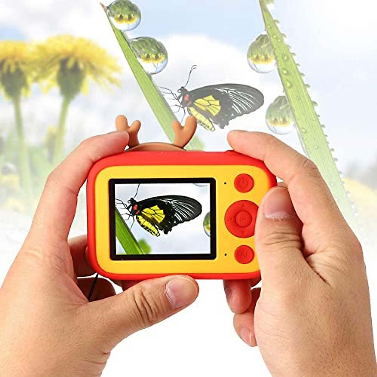 Digital Cameras for Photography Kids Digital Camera, Cartoon Digital Smart Children Camera for Kids Object Recognition/Voice Broadcast/HD Photography/Video Recording