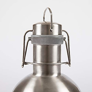 LEGACY - a Picnic Time brand Insulated Double Growler Tote with 64 oz. Stainless Steel Growlers, Beer Gifts for Men, Waxed Canvas Bag Water Bottle Carrier, (Khaki Green with Brown Accents)