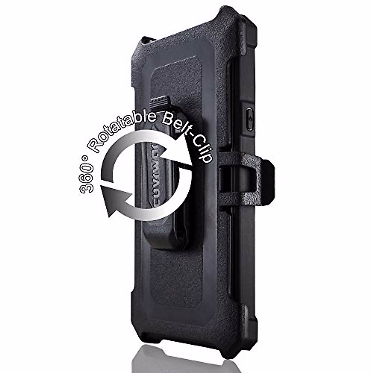 COVRWARE Aegis Pro Series case for LG Stylo 6 with Built-in Screen Protector Heavy Duty Full-Body Rugged Holster Armor Cover Belt Swivel Clip Kickstand, Black