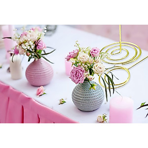 20 Pcs Golden Table Number Holders - Perfect For Weddings, Birthdays, Restaurants and Parties. 3.3 inches Holders with 20 Beautiful Cards (Gold)