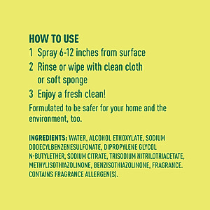 Amazon Brand – Presto! All Purpose Cleaner, Lemon Scent, 32 fl oz, Pack of 2