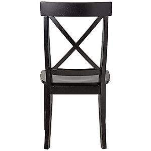 Homestyles Bishop Dining Chair Pair, 18-4/5" W, 22-1/4" D, 38-3/8" H, Black