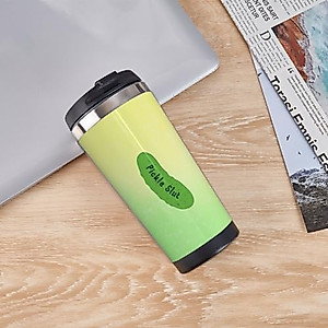UPglow Coffee Mug Coffee Cup Double Insulated Stainless Steel Insulation Pickle Slut Logo Coffee Cup