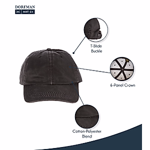 Dorfman Pacific Co. Men's Forever Weathered Cotton Cap, Brown, One Size