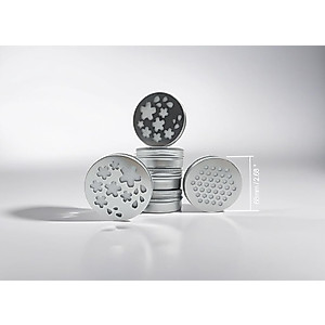 Aukousn, 12 Pack 2 Oz Aluminum Tins With Lids Empty Storage Containers for Air Freshener 3 Styles