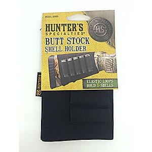 Hunters Specialties unisex-adult Butt Stock Shotgun Shell Holder, Black
