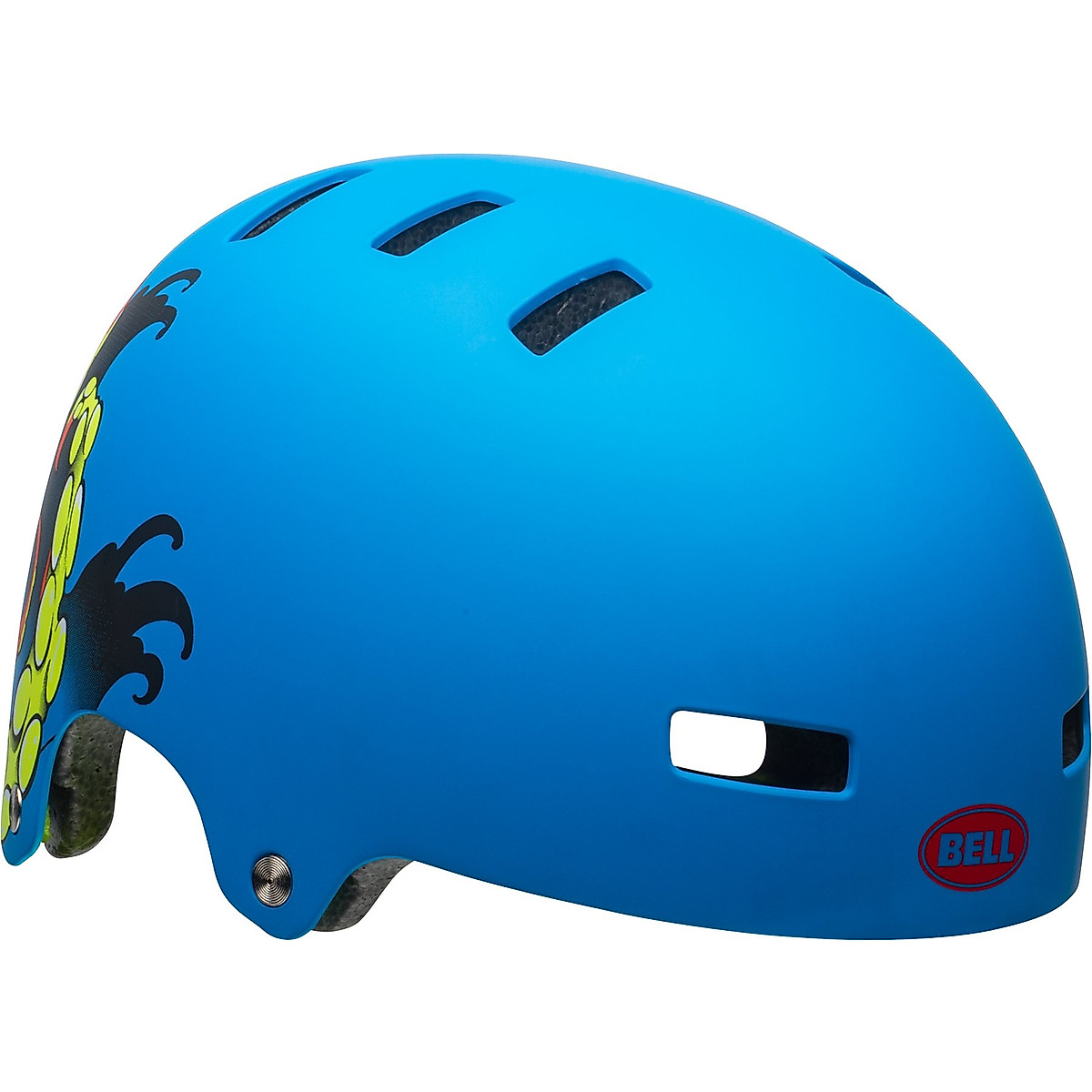 BELL Span Youth Bike Helmet - Matte Force Blue Octobeast (2018), X-Small (49-53 cm)