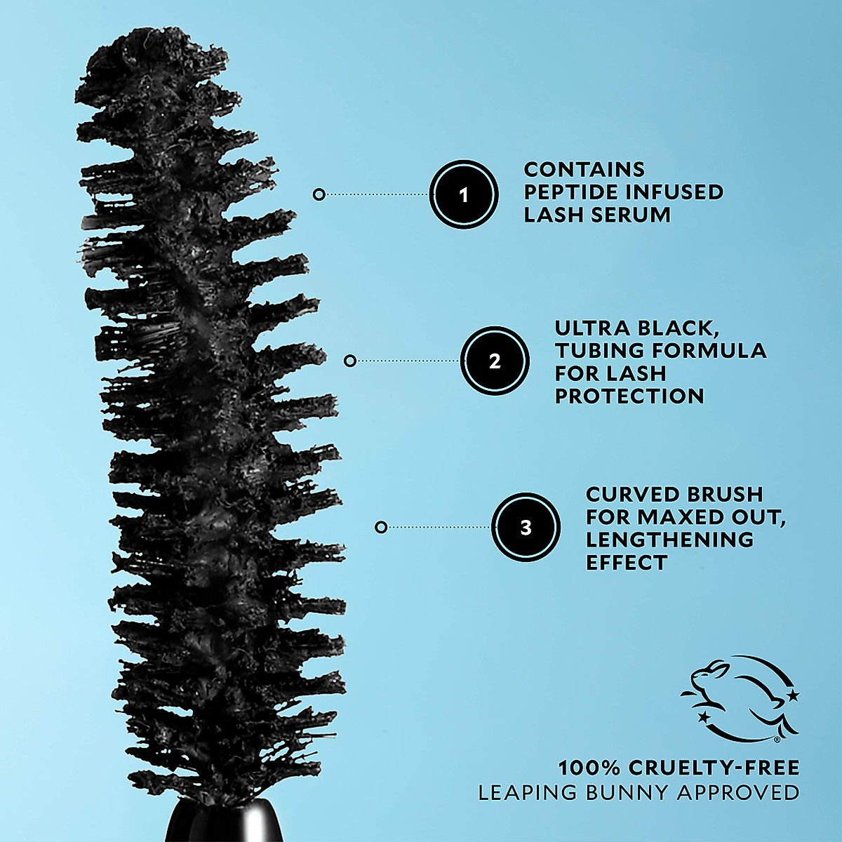 Velour Lashes Pretty Big Deal Lash Boosting Mascara with Peptides - Effective 3-in-1 Tubing Mascara, Lash Protector, and Enhancement Serum to Nourish Eyelashes - Premium Luxury Beauty Products