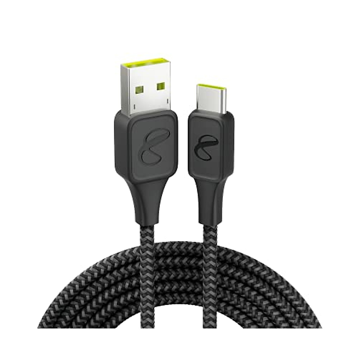 InfinityLab InstantConnect USB-A to USB-C - Charging Cable for USB-C Devices - Black, 5 feet