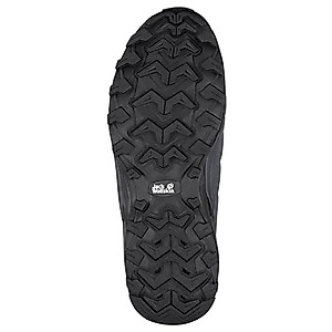 Jack Wolfskin Men's Refugio Texapore Low M Hiking Shoe, Grey/Black, 9.5