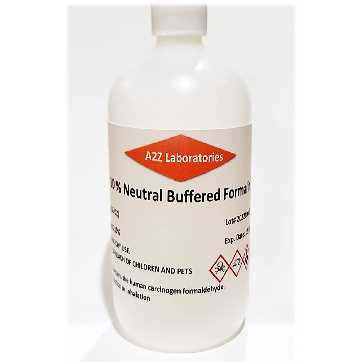 A2Z Lab / 10% Neutral Buffered Formalin / 32 Oz/High Purity / 1L / 1000 ML/HDPE Bottle/Made in USA/Same Day Ship