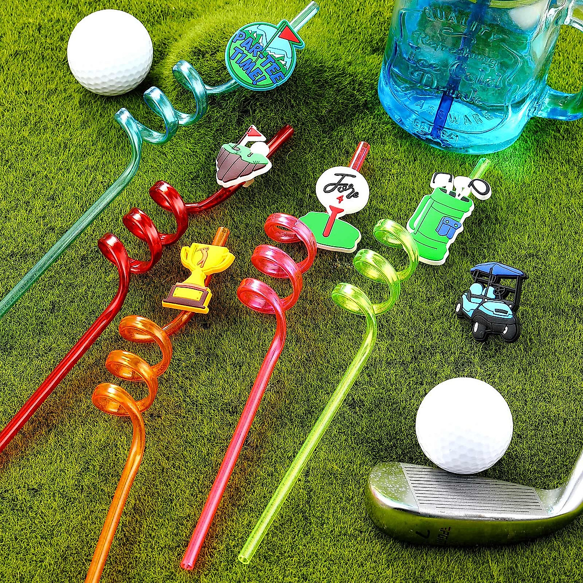 24 Pack Golf Party Straws - Fun Themed Supplies
