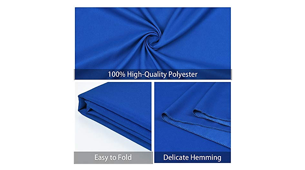 Blue Photography Backdrop 5x7 ft - Easy Setup & Professional Results
