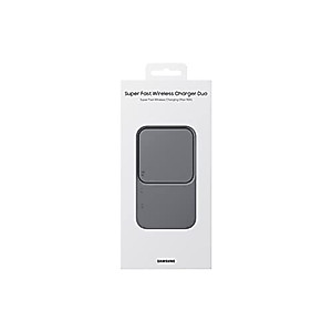 Samsung Wireless Charger Dual Fast Charge Pad 15W (2022) - Black