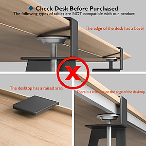 BONTEC Keyboard Tray Under Desk, Pull Out Keyboard & Mouse Tray with C-clamp, 25.6 Excluding Clamps (30 Including Clamps) x 11.8 Inch Steady Slide-Out Computer Drawer for Typing, Rustic Brown