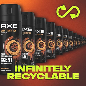 AXE Body Spray Deodorant Dark Temptation for Long Lasting Odor Protection Deodorant for Men Formulated Without Aluminum 4.0 oz