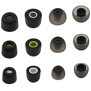 ALXCD Ear Tip for Jay Bird X3 X4 Headphone, Replacement S/M/L Size 3 Pair Sillicone Ear Tips & 3 Pair Memory Foam Tips , Fit for Jay Bird Bluebud X3 X4 [3+3 Pair/4.5mm](SML)