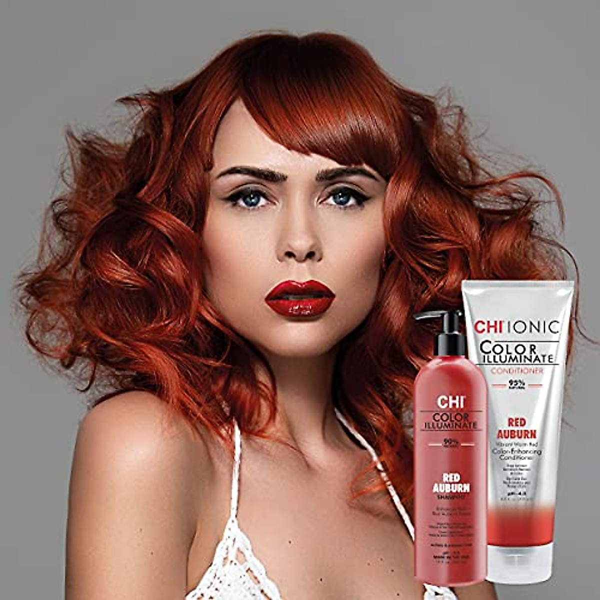 CHI Ionic Color Illuminate Shampoo, Red Auburn, 12 FL Oz