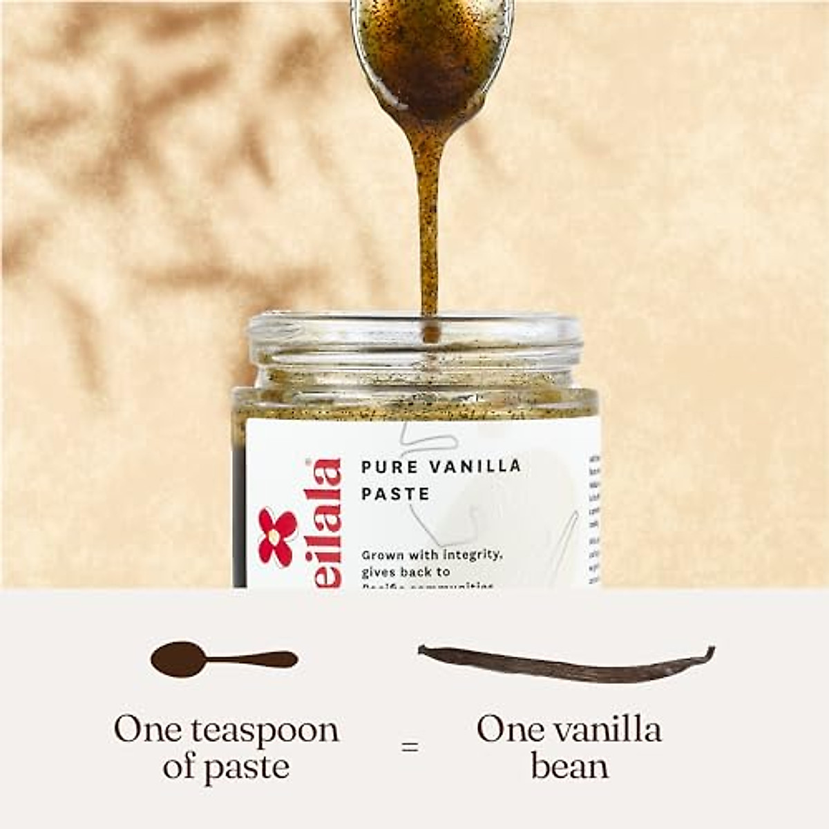 HEILALA - Pure Vanilla Bean Paste - Hand-Selected & Ethically Sourced Bourbon Vanilla - Gluten Free - 65g