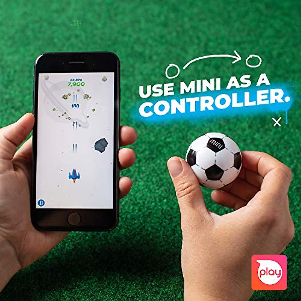 Sphero Mini Soccer: App-Enabled Programmable Robot Ball - STEM Educational Toy for Kids Ages 8 & Up - Drive, Game & Code with Play & Edu App