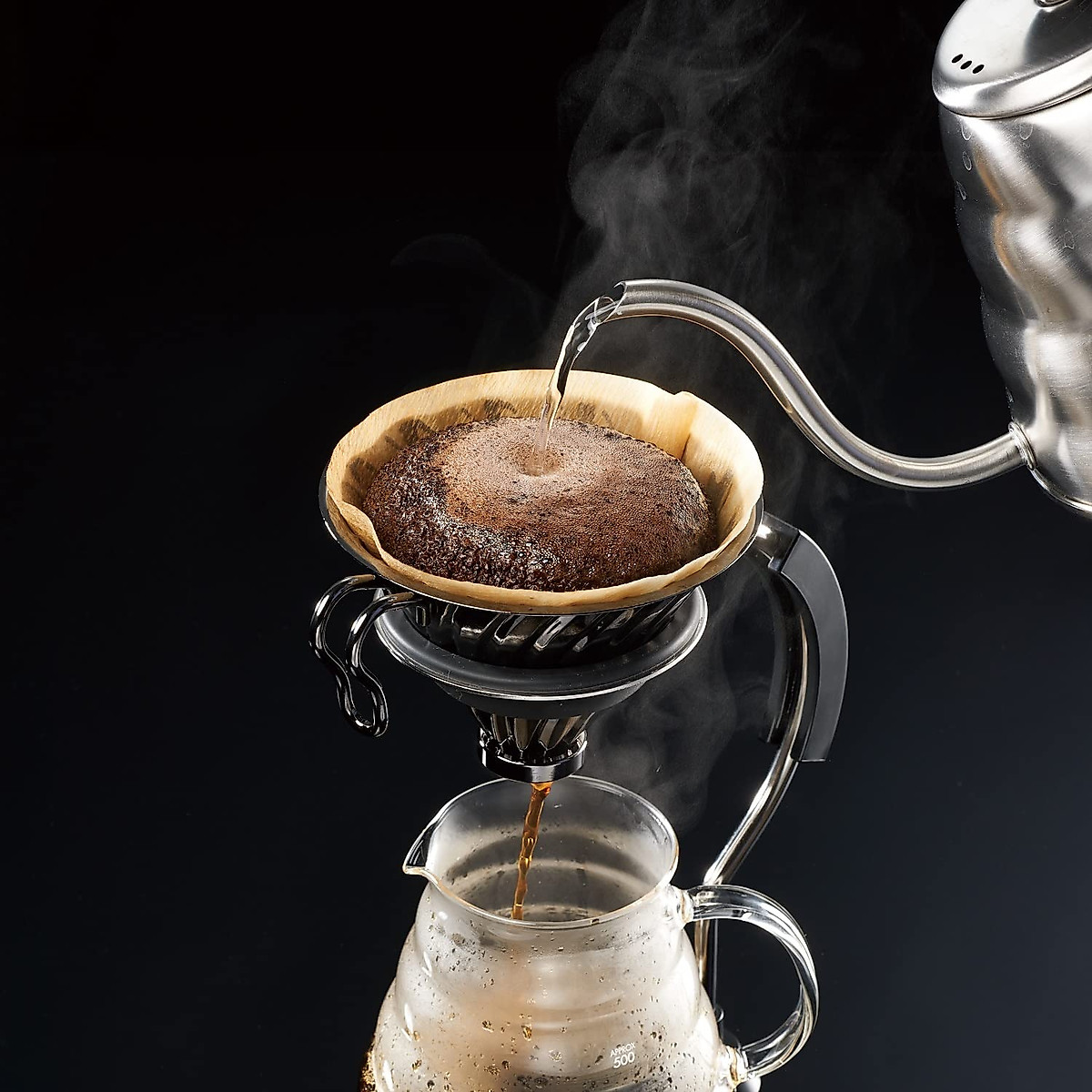 Hario V60 Metal Coffee Dripper, 02 Matte Black