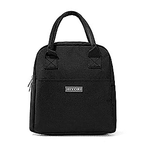 oopikle Lunch Bag For Women - Mens Lunch Box, Insulated Lunch Tote Cooler Bag, Reusable Adult Large Lunch Pail Lunch Kits, Leak Proof Thermal Lunch Sack For Work Travel Picnic - Black