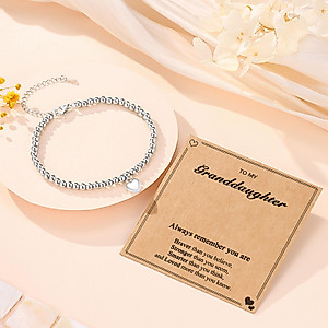 UNGENT THEM Granddaughter Gifts from Grandma Girls Bracelets Jewelry Christmas Birthday Valentines Day Confirmation Easter Gifts for Teenage Teens Girls Stuff 12 14 16 18 10