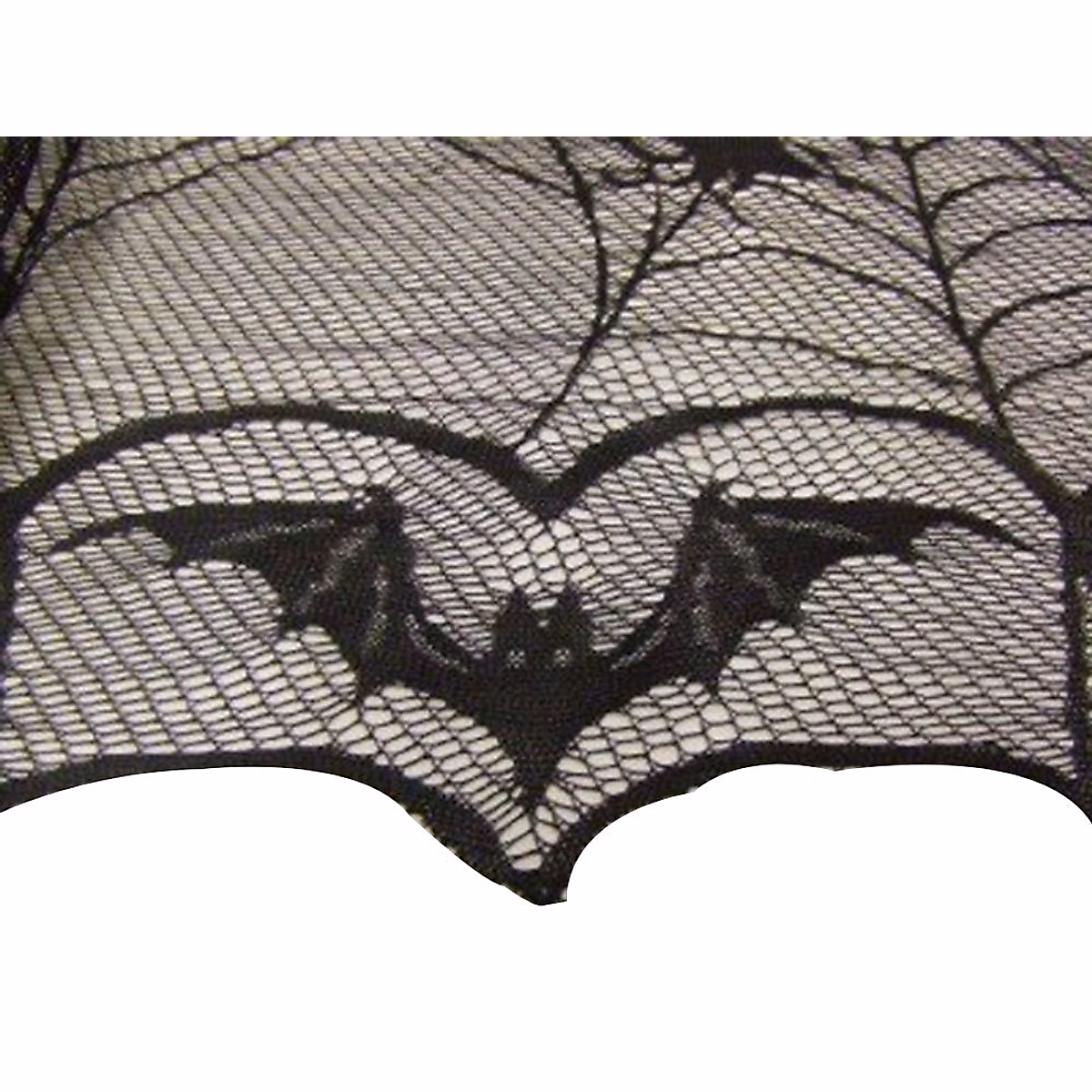 Awtlife Halloween Lace Tablecloth Bat Spider Web For Halloween Party Decor 48"x96"