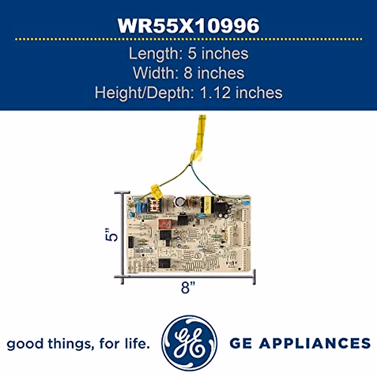 GE WR55X10996 Genuine OEM Main Control Board Assembly for GE Refrigerators