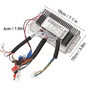 Alomejor Motor Controller, 60V 72V Universal 3 Mode High Power Brushless Motor Controller for E Bike Electric Bike Scooter