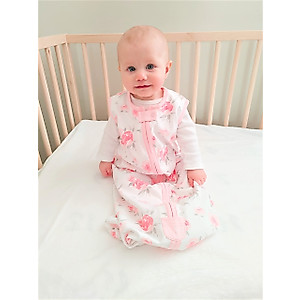 Mama Cheetah Baby Sleep Sack 0.5 TOG, Organic Cotton Baby Wearable Blanket with Two-Way Zipper, Swaddle Transition Baby Sleeping Bag for Newborn Infant Toddler Boy Girl, 0-3 Months