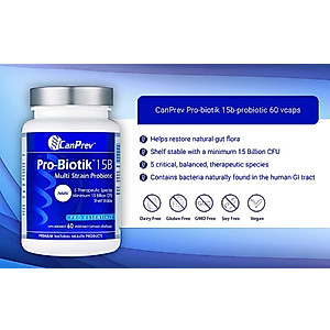CanPrev 15B-Probiotic Vegi Capsules, 60 Count
