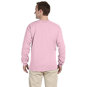 Fruit of the Loom Adult 5 oz. Long-Sleeve T-Shirt, Classic Pink, M