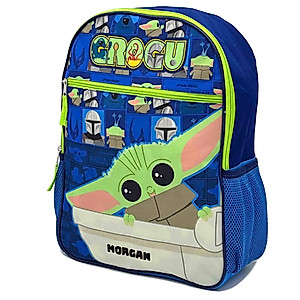 DIBSIES Personalized Star Wars Mandalorian Grogu Baby Yoda Backpack