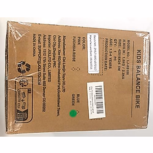 JOLLITO Toddler Balance Bike for 18 Months, 2, 3, 4 Years Old Girl Boy, Adjustable Seat and Handlebar, 9 Inch Wheel, Aluminium Frame, Best Gifτ for Beginners