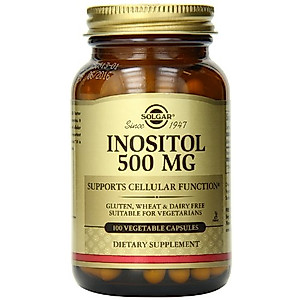 Solgar Inositol Vegetable Capsules, 500 mg, 100 Count