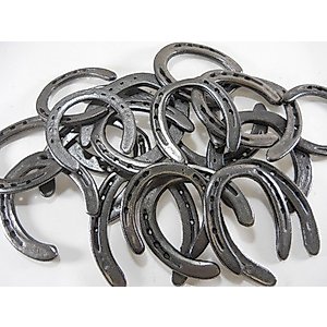 10 Pc New #3 (old look) Cast Iron Horseshoes for Crafting