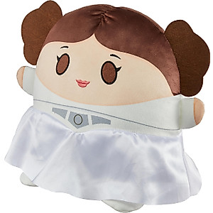 Star Wars Cuutopia Plush Princess Leia, Soft Rounded Pillow Doll, Collectible Toy Gift Inspired by the Fan-Favorite Character, 10-inch