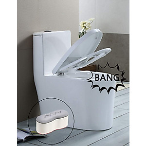 Bidet Bumper, 4PCS Height-increasing Pads, Universal Seat Bumper Kit with Strong Adhesive, Replacement Bumpers for Toilet Seat