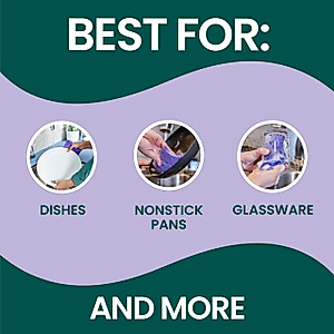 Scotch-Brite Scrub Dots Non-Scratch Scrub Sponge, Rinses Clean, For Washing Dishes and Cleaning Kitchen, 6 Scrub Sponges