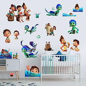 Luca Wall Sticker Children's Cartoon Bedroom Background Wall Decoration Self-Adhesive Wall Sticker PVC