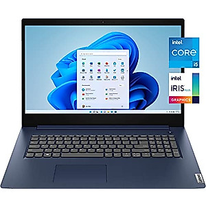 2022 Newest Lenovo IdeaPad 3i Laptop, 17.3" HD+ Display, 11th Gen Intel Core i5-1135G7, Intel Iris Xe Graphics, 20GB RAM, 512GB PCIe SSD, WiFi, Webcam, Fingerprint Reader, Windows 11 Home, Blue