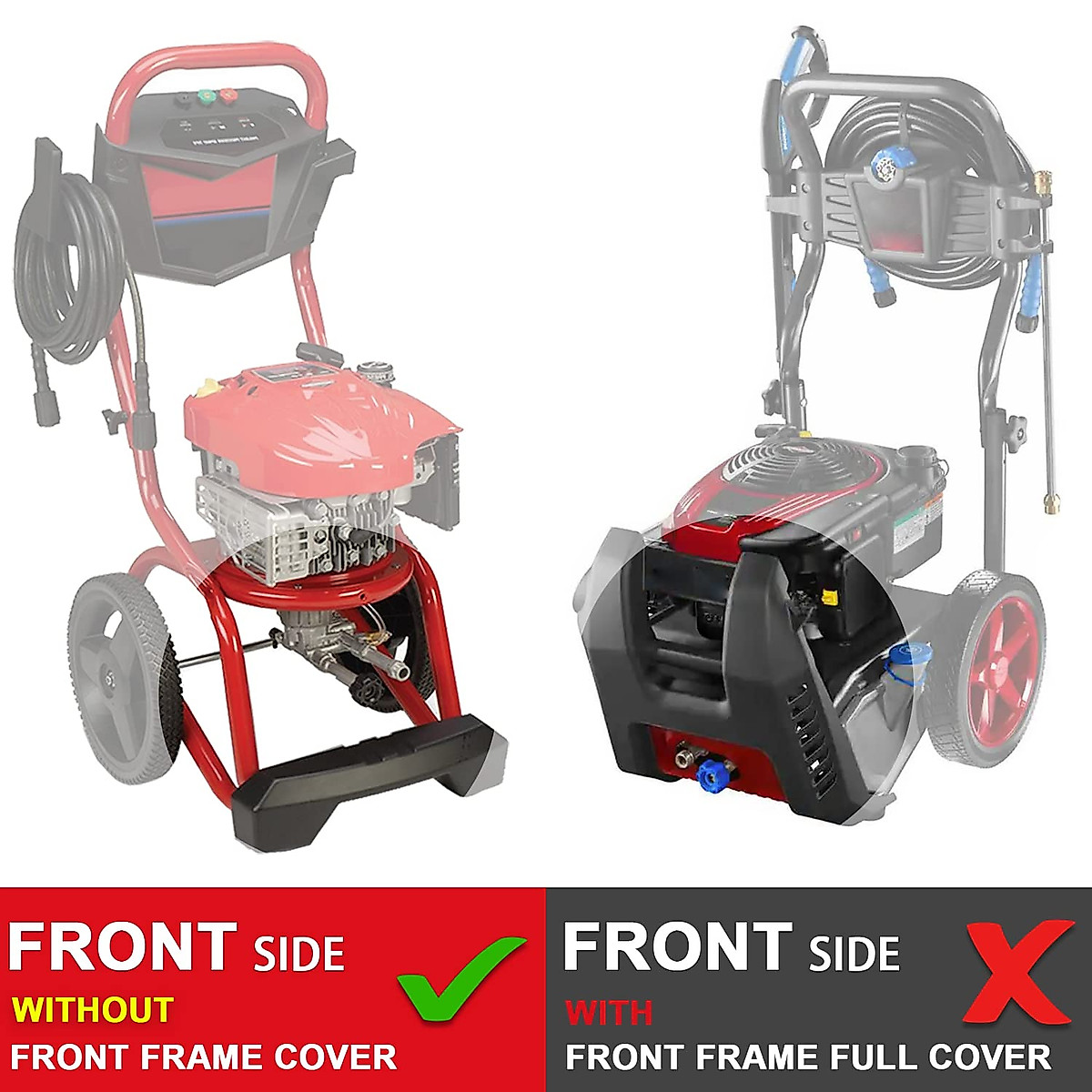 YAMATIC 7/8" Shaft Vertical Pressure Washer Pump, 2600-3000 PSI @2.3 GPM OEM & Replacement Pump for Power Washer, Replacement with Troybilt, Briggs&Stratton, Craftsman, AR, Honda Front Inlet/Outlet